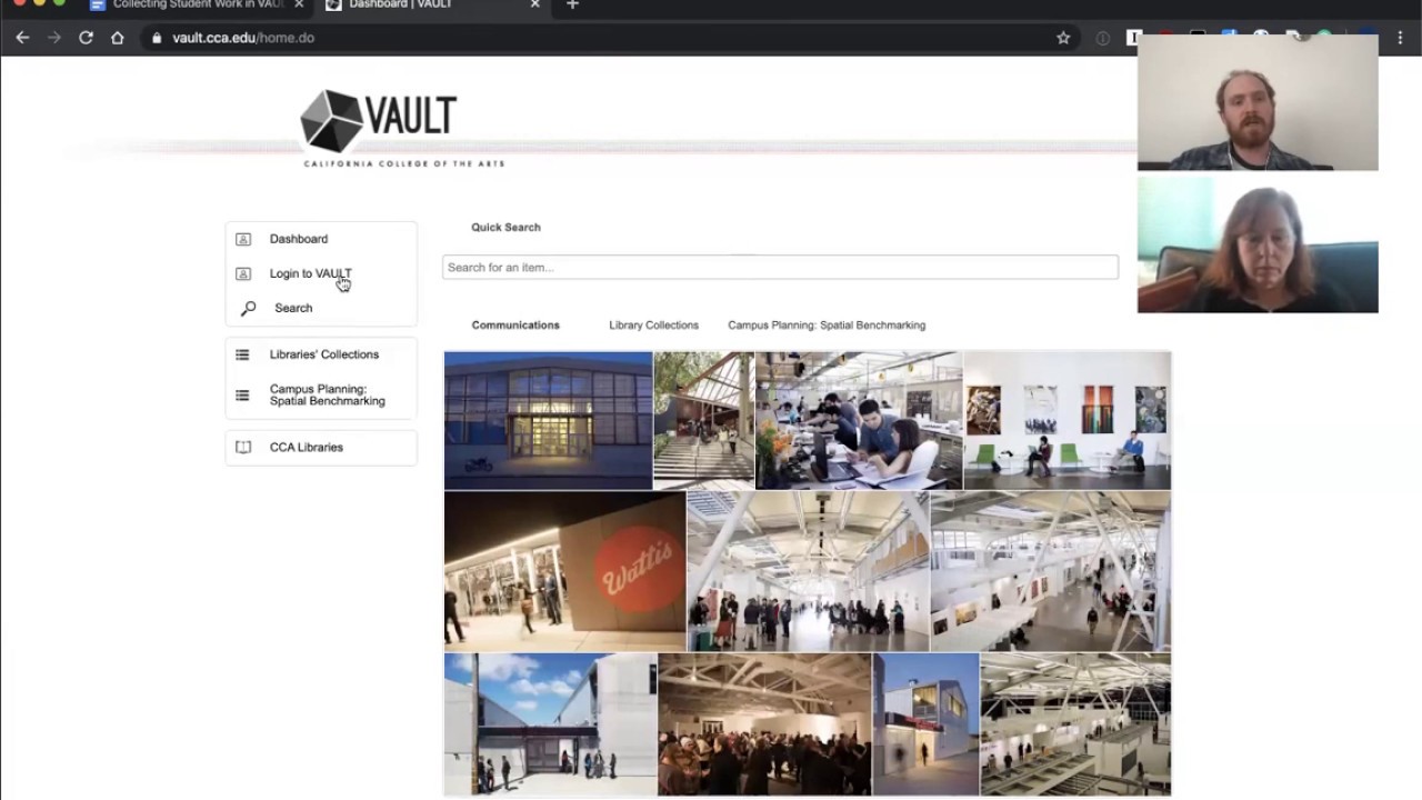 Collecting student work in VAULT - YouTube