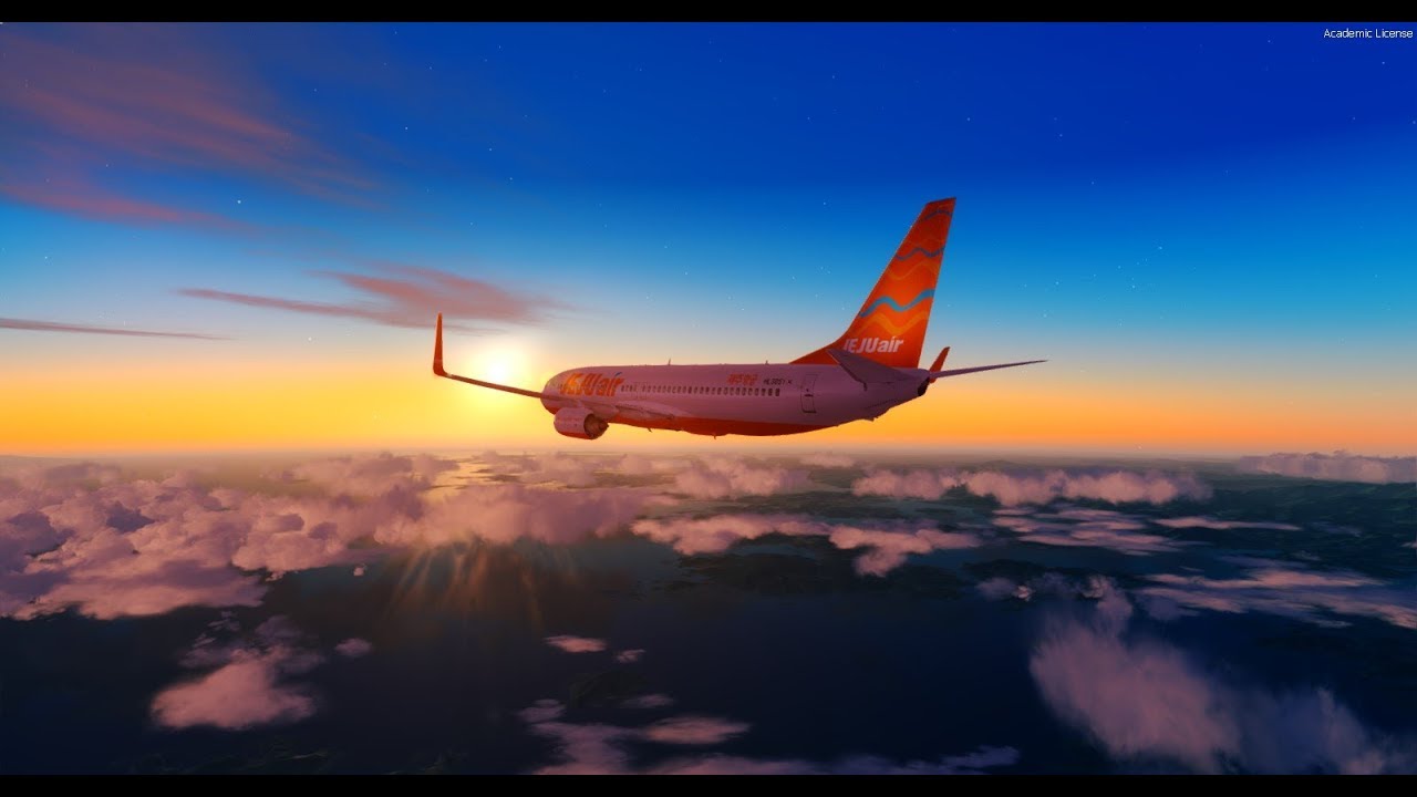 P3Dv4] Pmdg 737-800WL Jeju Air ICN-MNL flight 7C2305 real time flight ...