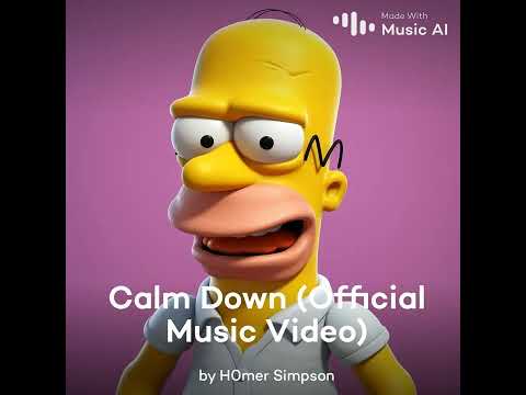 calm down (official music video) Homer Simpson - YouTube