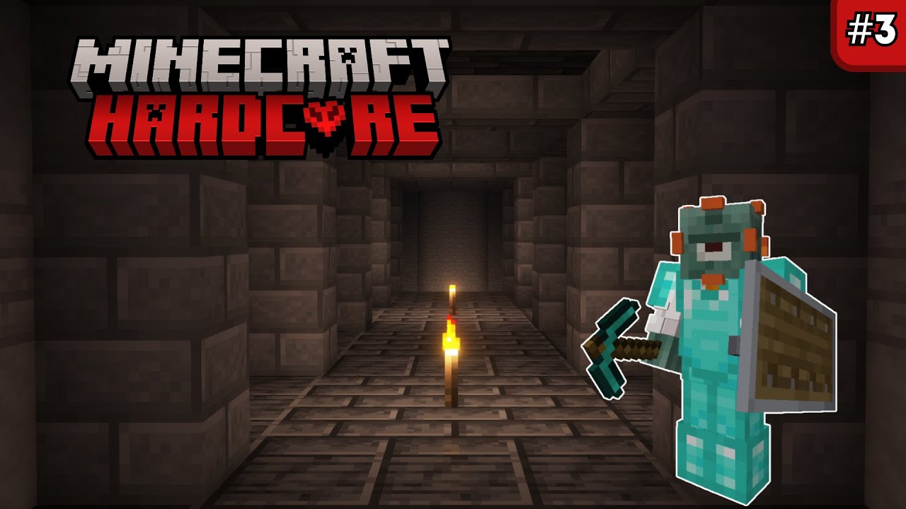 Digging, and digging, and digging!!! Minecraft Hardcore Day 20+ - YouTube