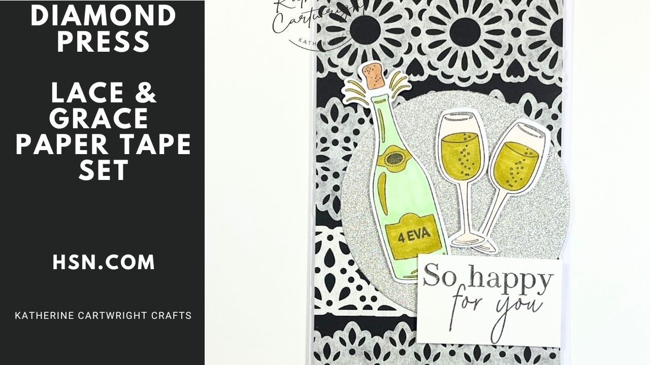 Diamond Press Lace and Grace Paper Tape - YouTube