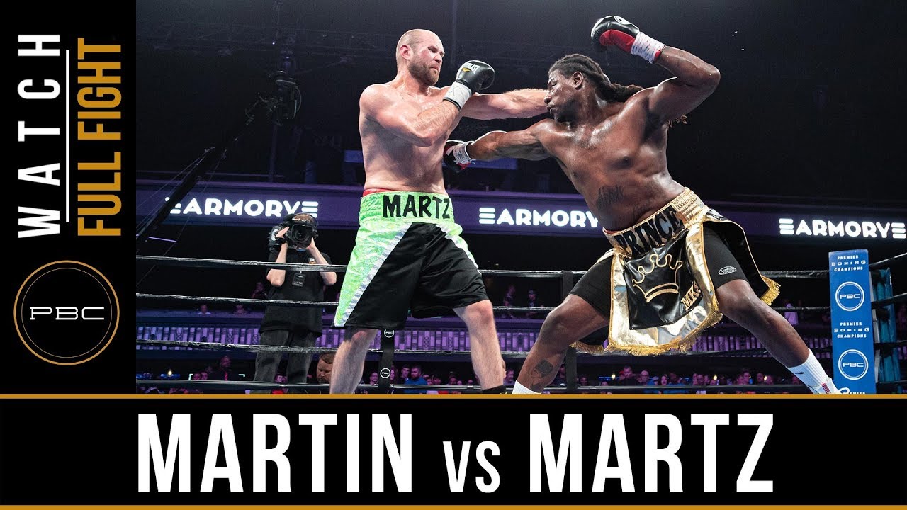 Martin vs Martz FULL FIGHT: July 13, 2019 - PBC on FS1 - YouTube