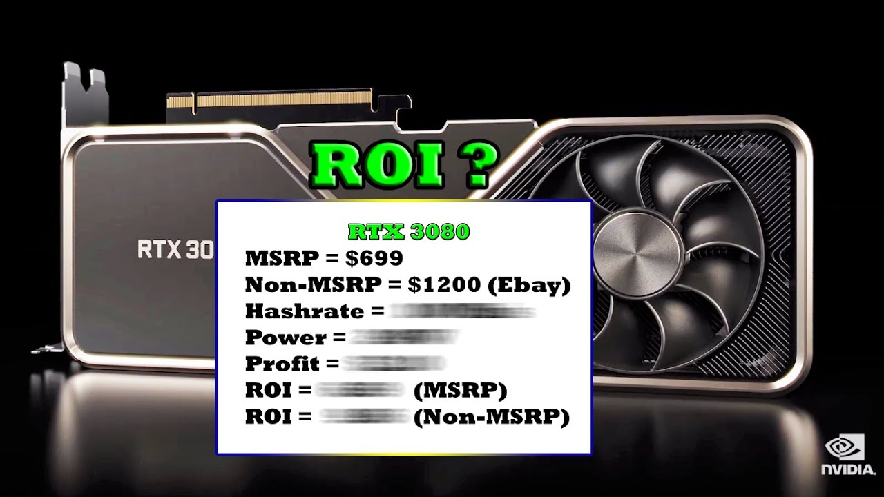 ROI on RTX 3080 | Hashrate and Price as of 9/27/2020 - YouTube