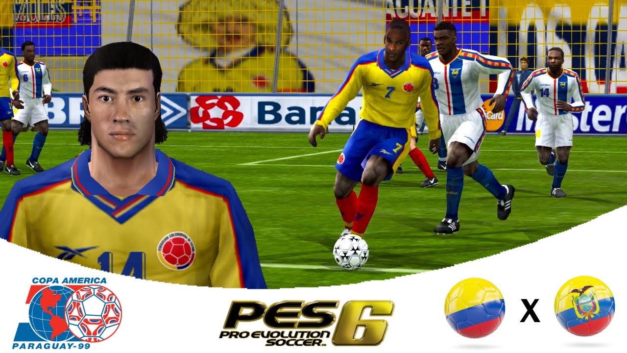 🏆⚽️🎮 COLÔMBIA x EQUADOR - COPA AMÉRICA 1999 - GRUPO C - PRO EVOLUTION ...