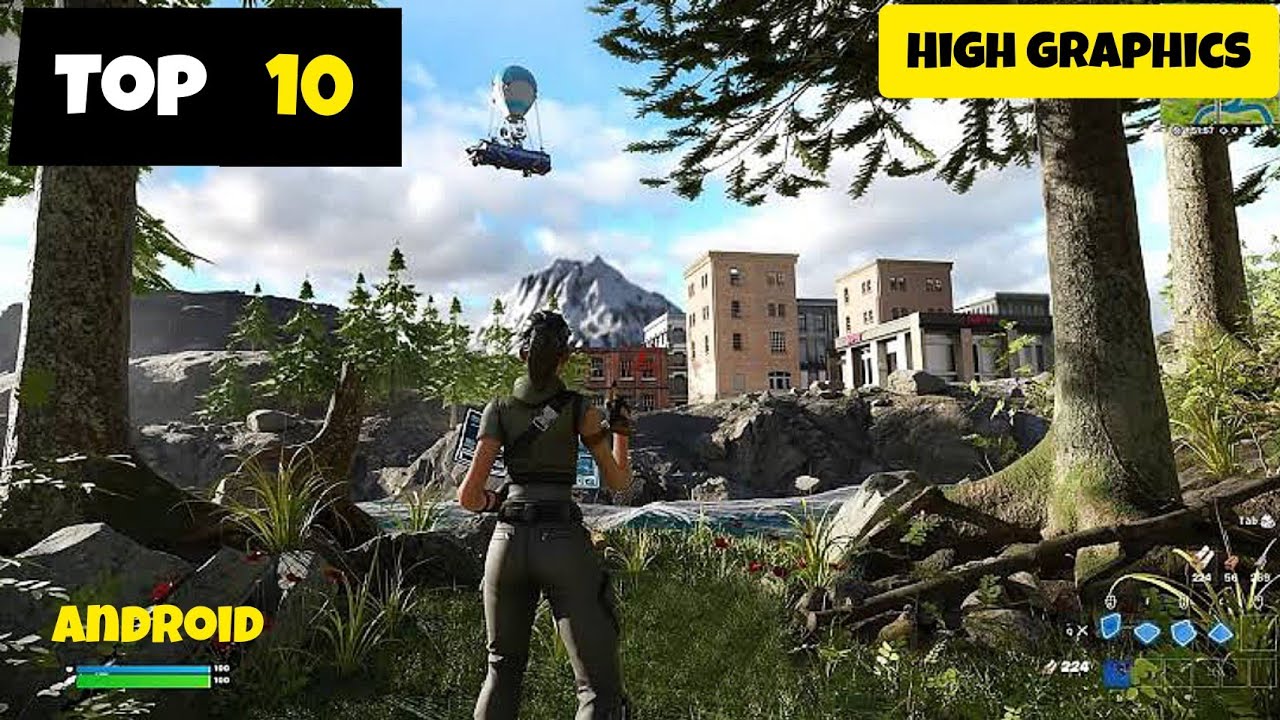 Top 10 new high graphics games for Android 2023 open world |telugu| battle royal | online| - YouTube