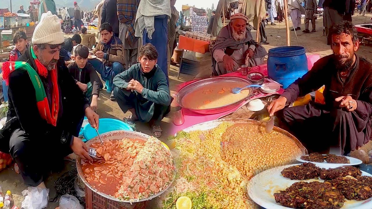 Traditional street food in Afghanistan | Liver fry | Channa chaat ...