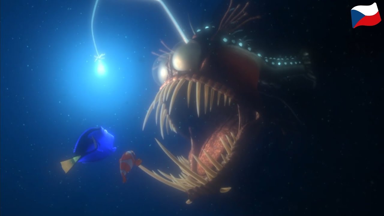 Finding Nemo – Anglerfish Scene (Czech) - YouTube
