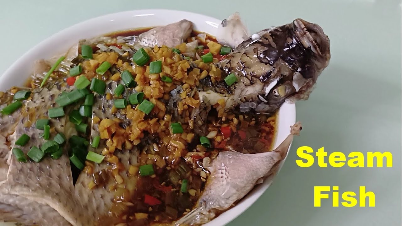 Steam Fish with Garlic Ginger Sauces 🐟 蒜姜蒸鱼 - YouTube