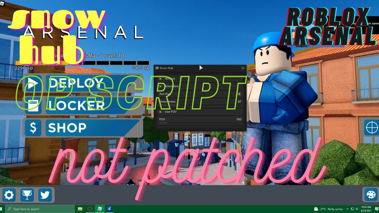 roblox Arsenal *OP* Script Snow Hub [Not patched] - YouTube
