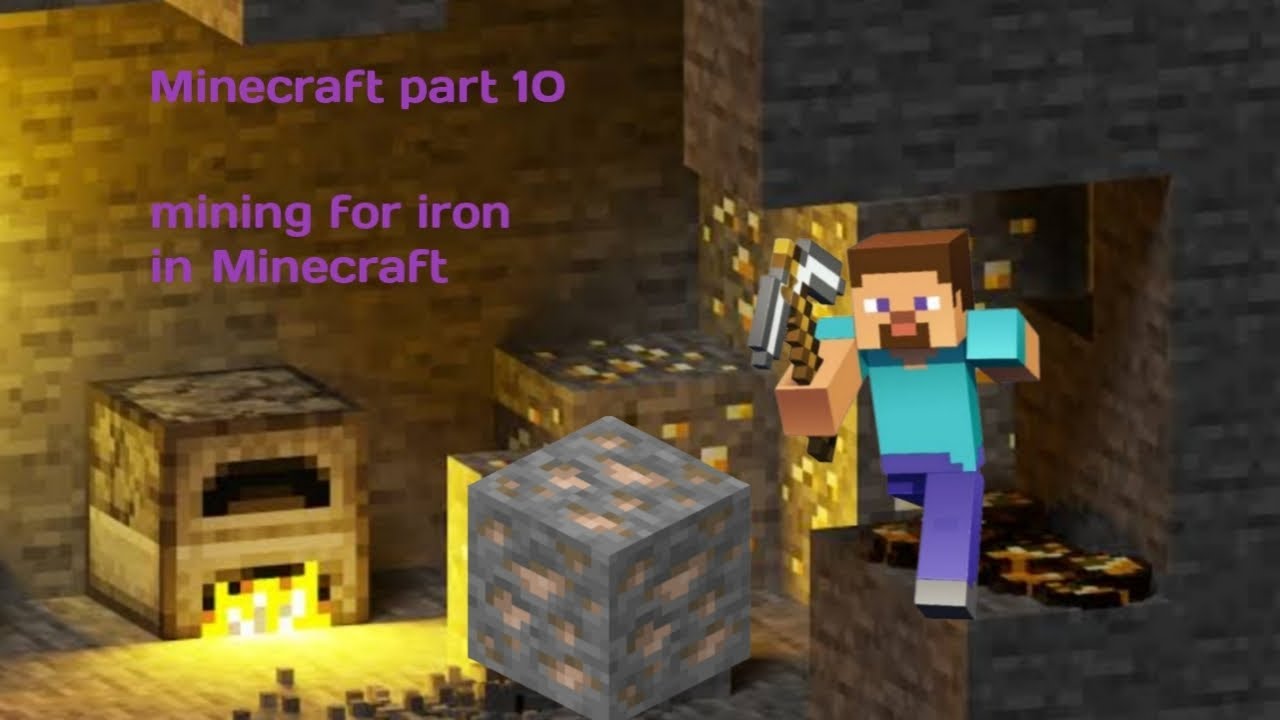 Mining for iron in Minecraft ll Minecraft part 10 - YouTube