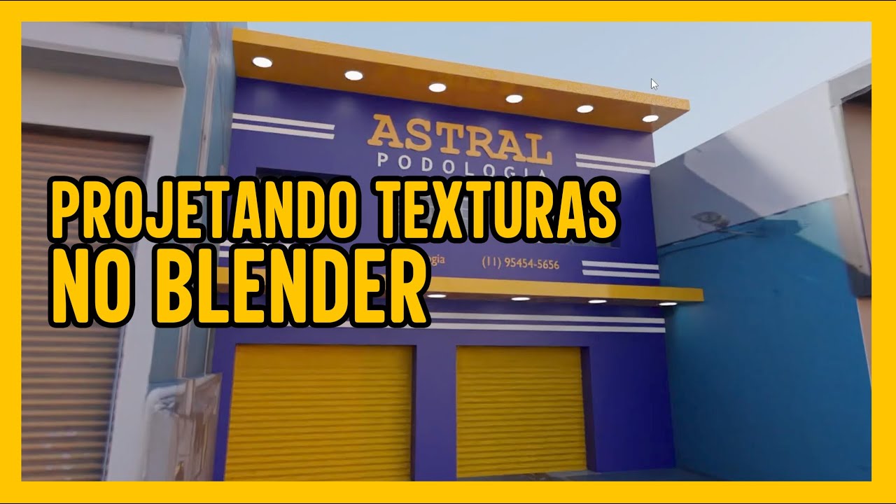 Criando uma fachada de loja no Blender com Camera Projection - YouTube