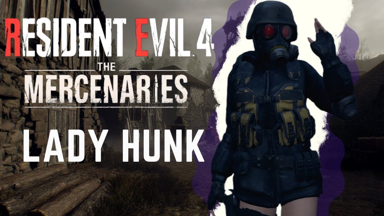 Resident Evil 4 Remake Lady Hunk Mercenaries (Village) - YouTube