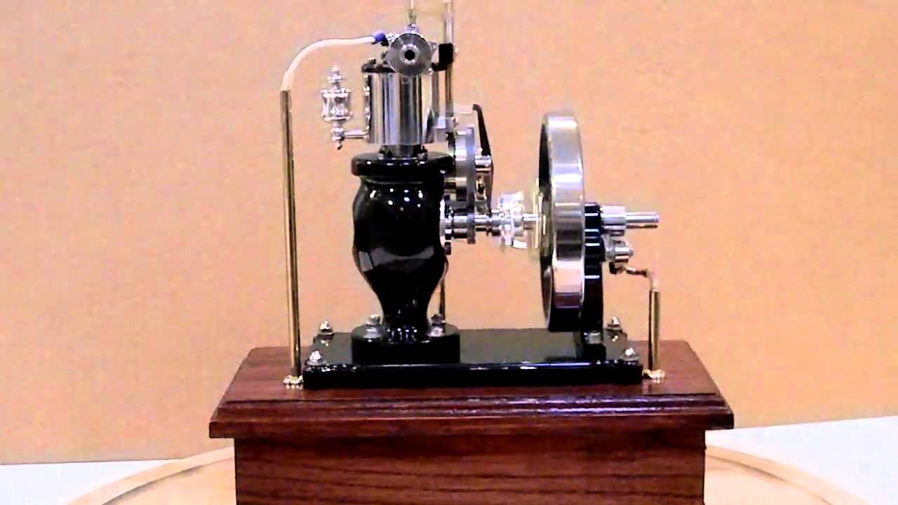 Victorian Hit and Miss model engine - YouTube