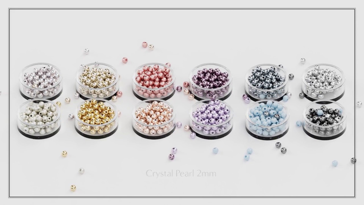 Swarovski's New 2mm Crystal Pearls! | Fusion Beads - YouTube