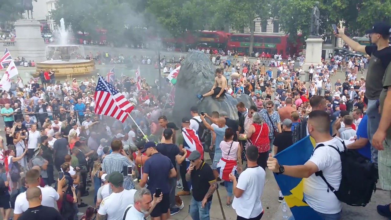 Free Tommy Robinson Rally At Trafalgar Square London 14-7-18. (2) - YouTube