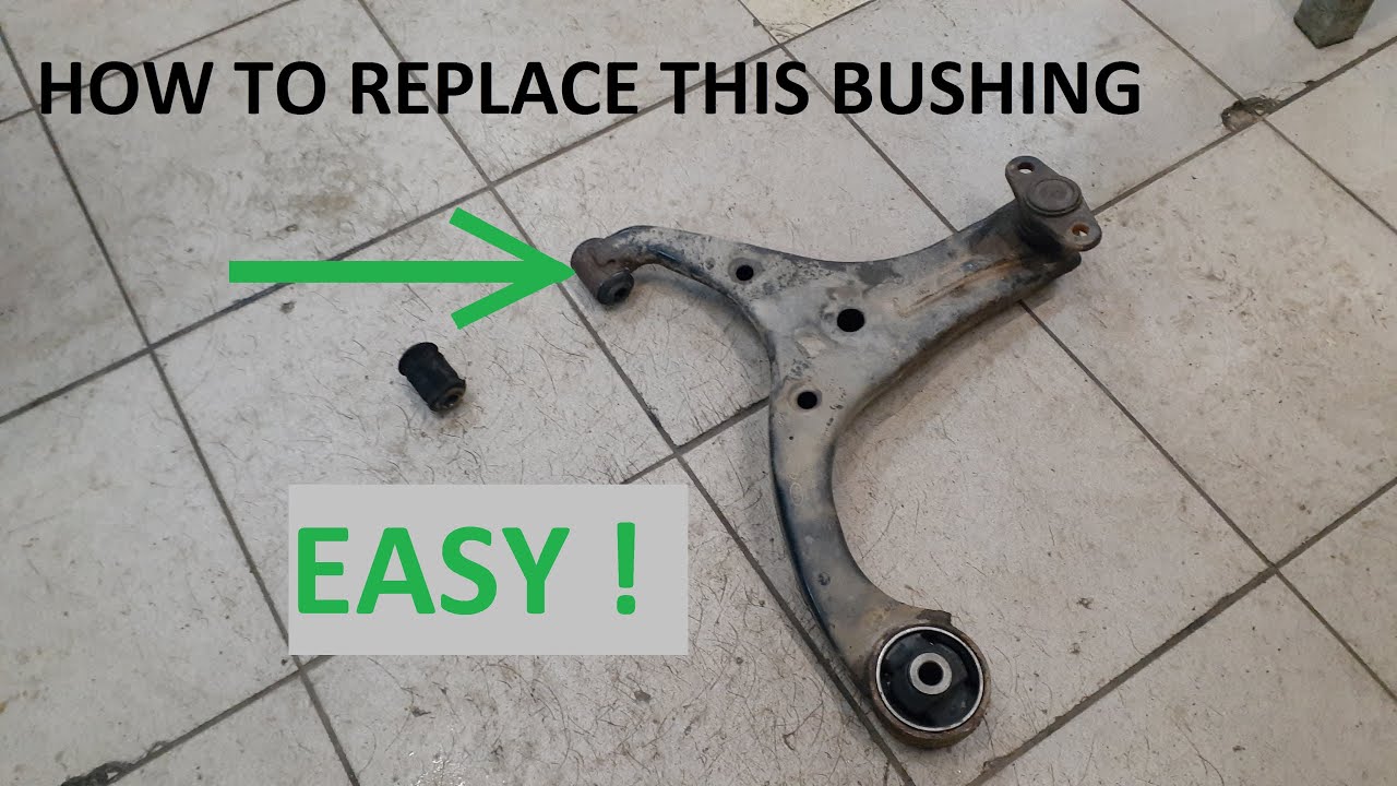 How to replace bushing without metal jacket - YouTube