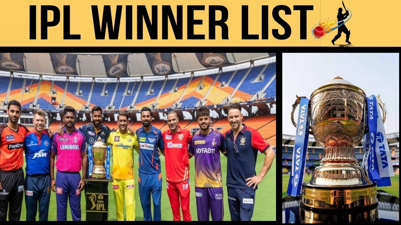 ipl winner list || must watch || cricket channel || - YouTube