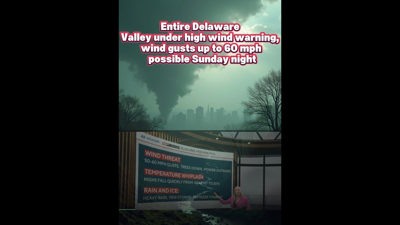 Entire Delaware Valley under high wind warning, wind gusts up to 60 mph ...