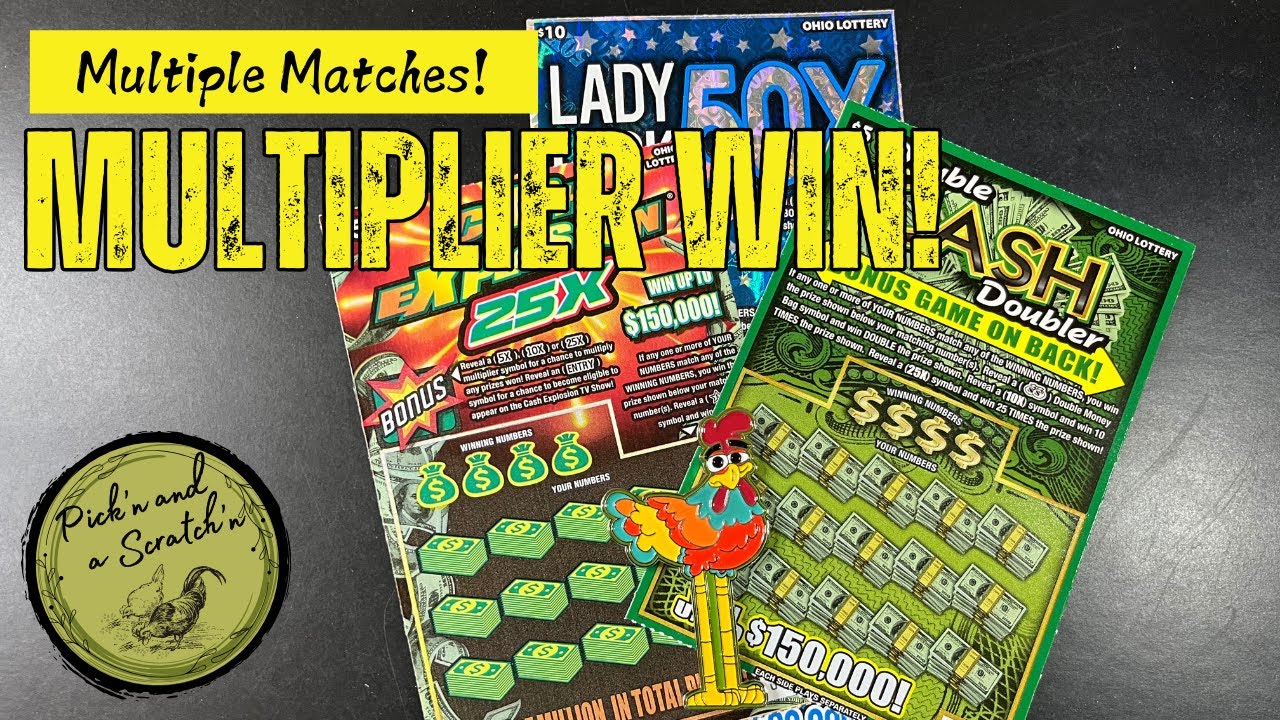 Multiplier WIN! Multiple Matches! Small mixed ticket session of Ohio ...