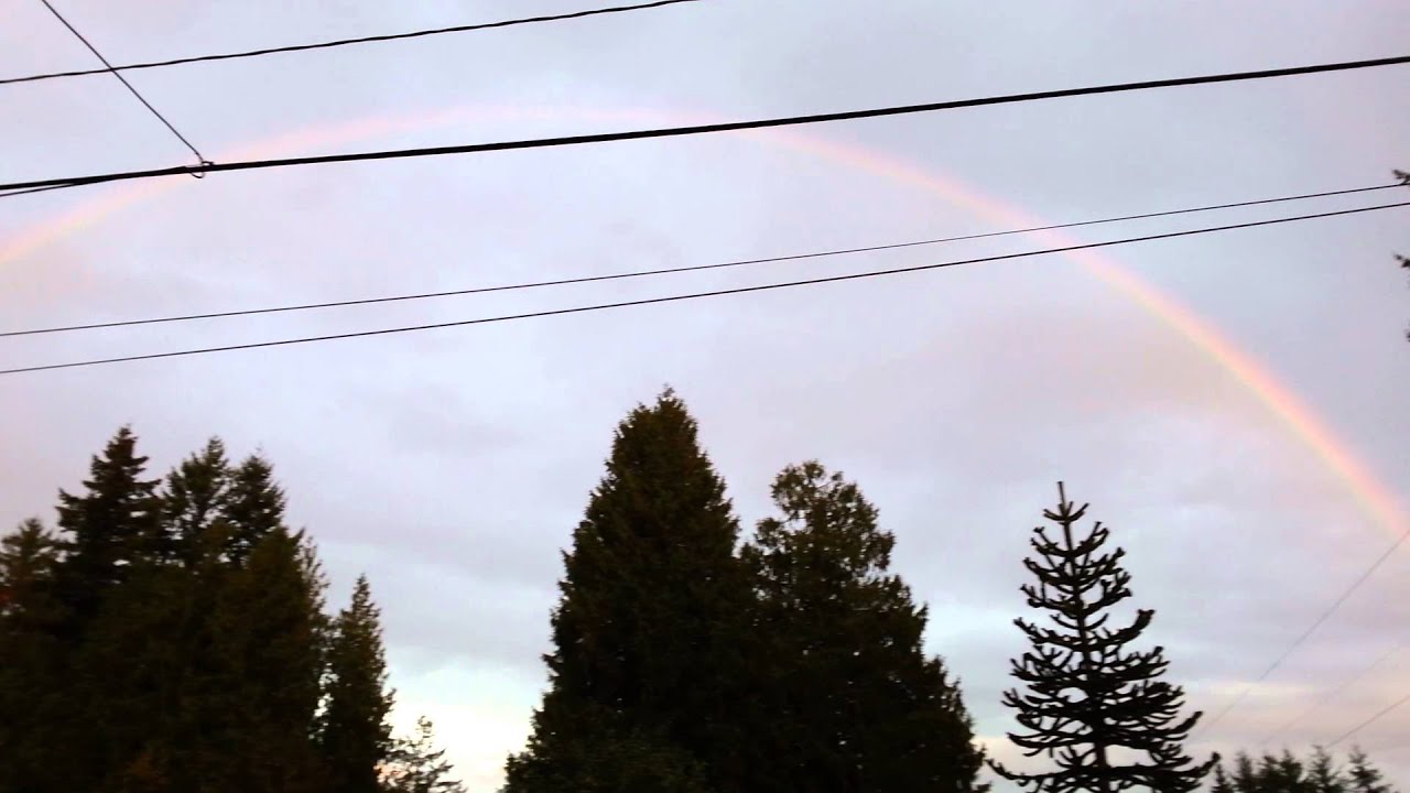 Rainbow! Olympia, Washington. - YouTube