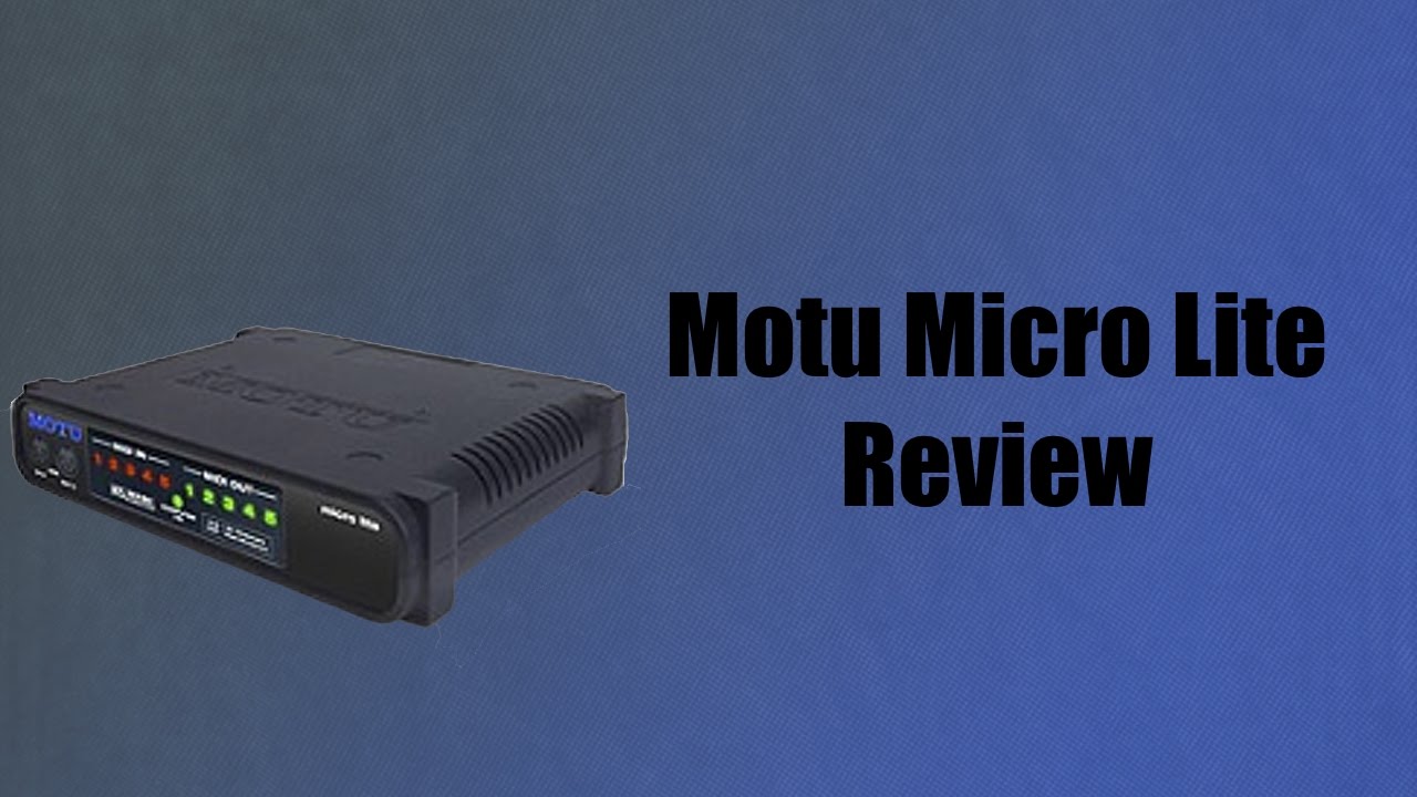 Motu Micro Lite MIDI Interface Review - YouTube