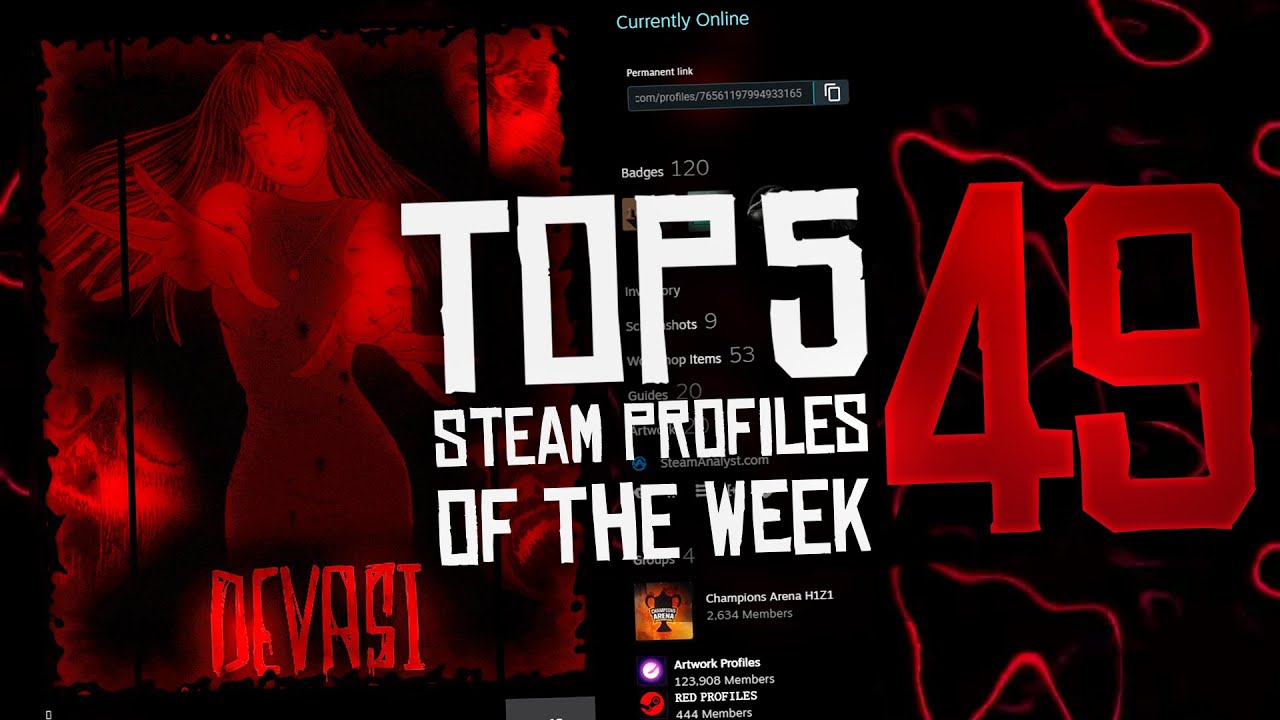 TOP 5 BEST STEAM PROFILES OF THE WEEK | #49 - YouTube