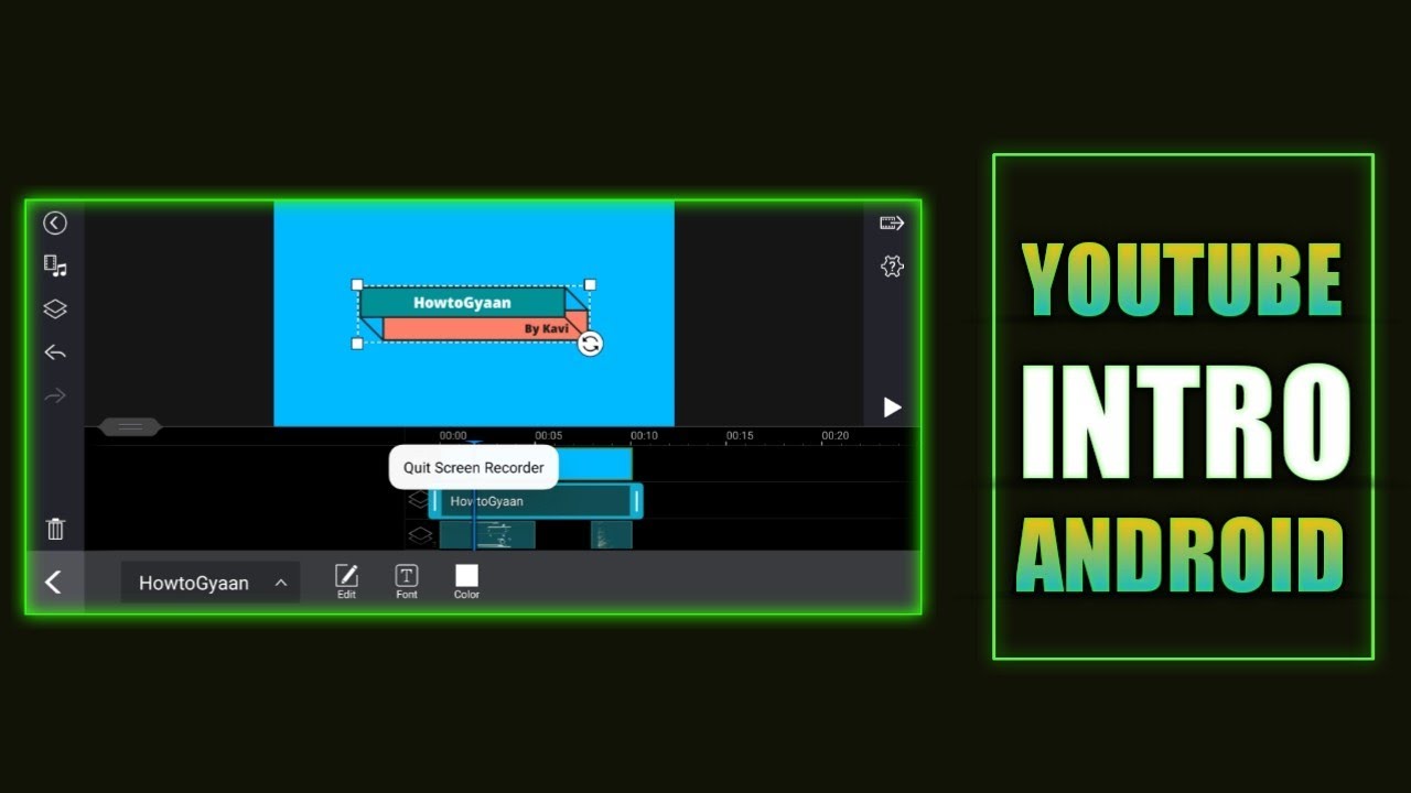 How to make YouTube intro on android in Hindi || PowerDirector Tutorial - YouTube