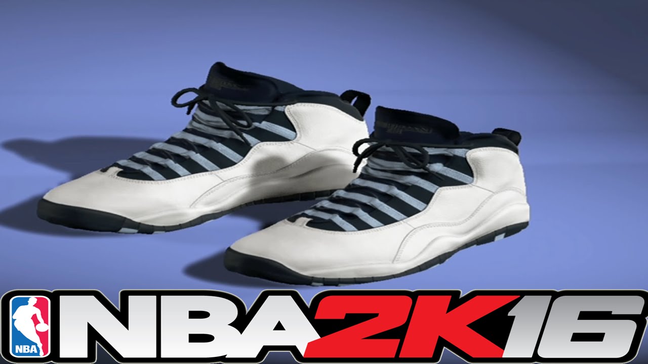 NBA 2K16 Shoe Creator - Jordan 10 Ice Blue ⋆#NBA2K16⋆ - YouTube