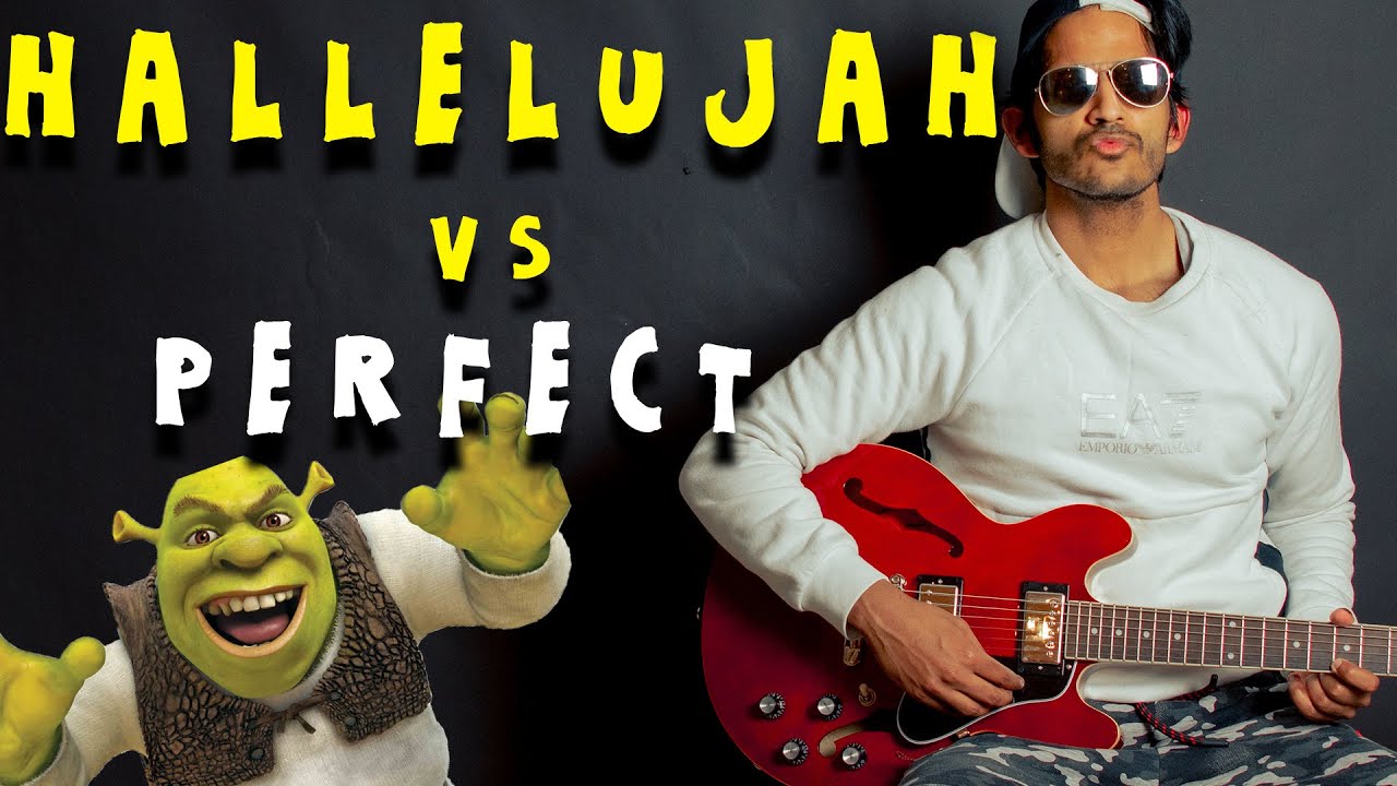 THE PERFECT HALLELUJAH || ELECTRIC GUITAR COVER || ED SHEERAN VS SHREK ...