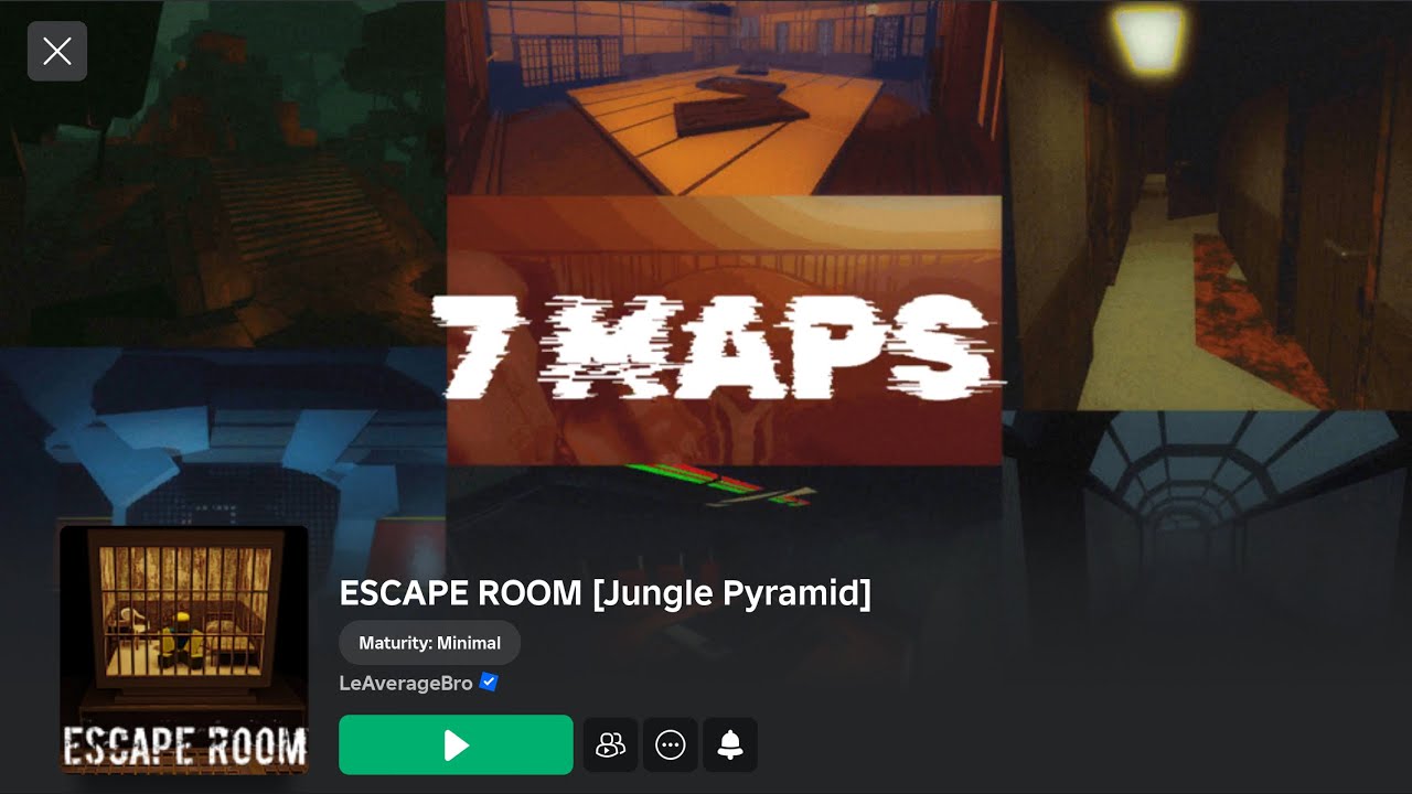 ESCAPE ROOM Basement map (2 player both prospective!) Roblox game ...