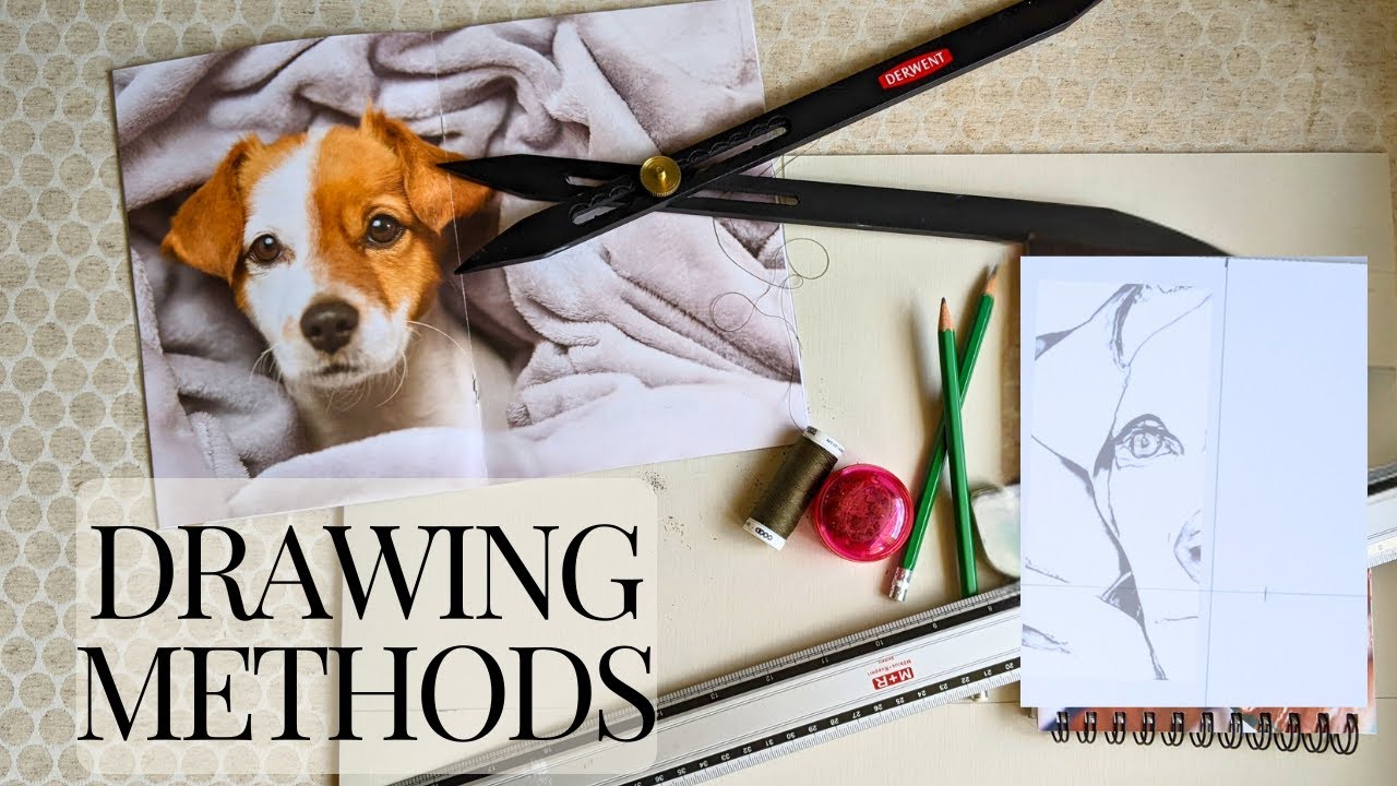 Drawing Outline For Painting - 3 Easy Methods (No Grid Method) - YouTube