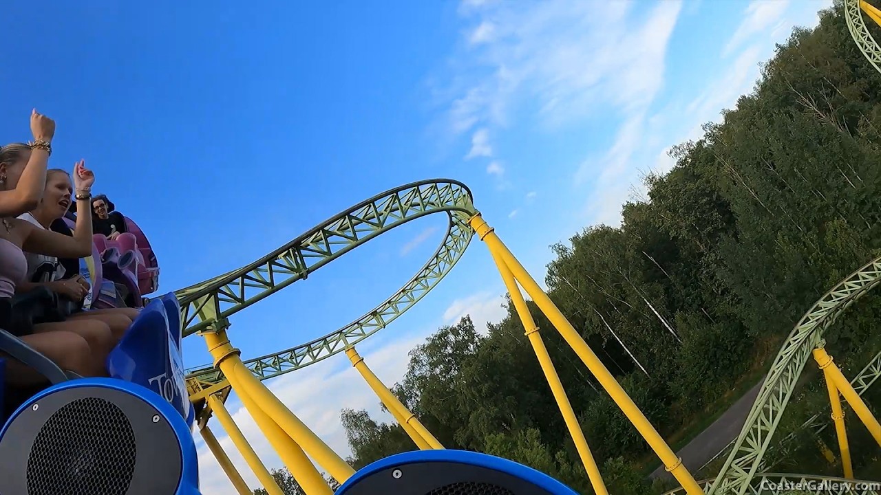 Dwervelwind spinning roller coaster at Toverland in The Netherlands ...