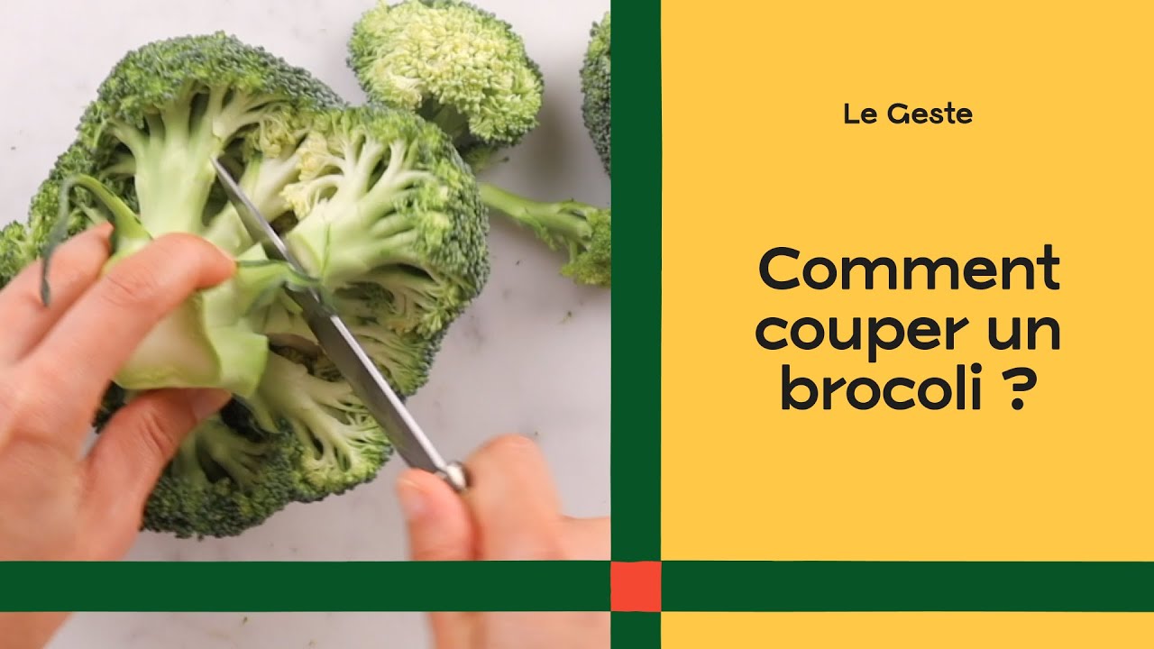 Comment couper un brocoli ? - YouTube