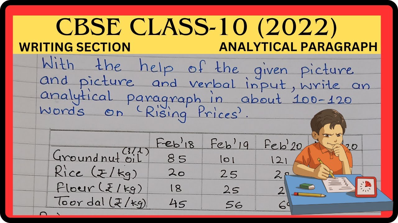 CBSE Class-10 Writing Section II Analytical Paragraph - YouTube