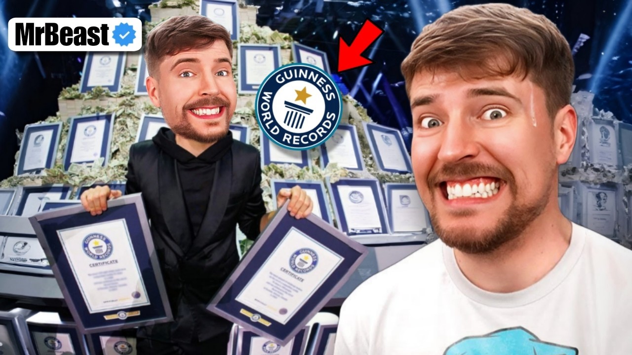 Mr BEAST broke 44 World Records in ONE video 💀 - YouTube