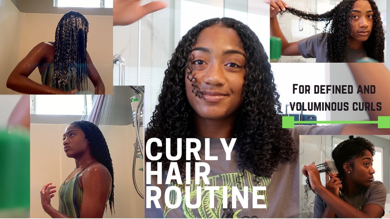 2020 Curly Hair Routine! Frizz Free Curls - YouTube