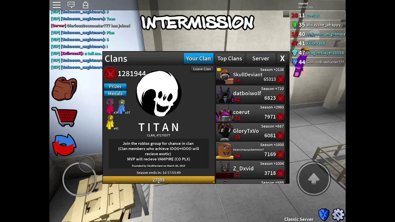 Getting 3000 points in titan clan (roblox assassin) - YouTube
