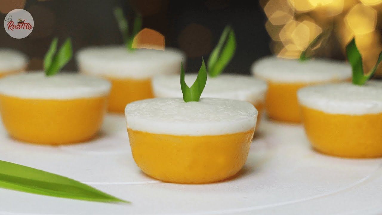 Resepi Lompang Labu 2 Layer Lembut - YouTube