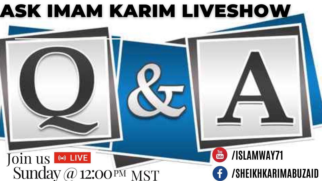 Ask Imam Karim Liveshow || Live Question & Answers |I Imam Karim ...