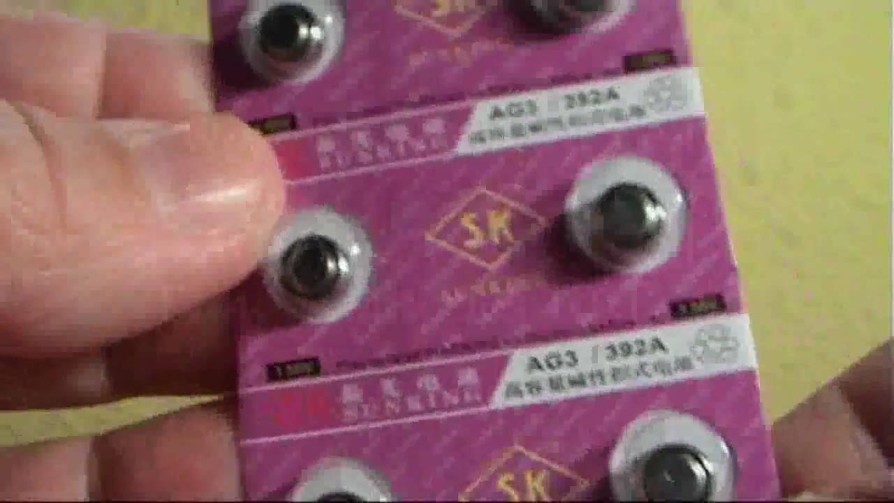 AG3 392A 1.55V Cell Button Batteries 10-Pack (Review)(dealextreme.com ...