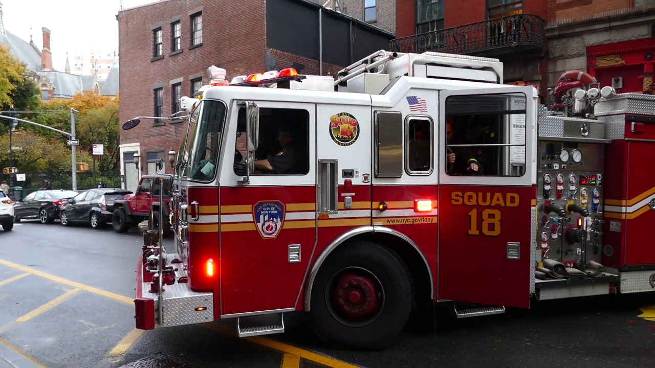 FDNY Squad 18 responds to Box 0541 - YouTube