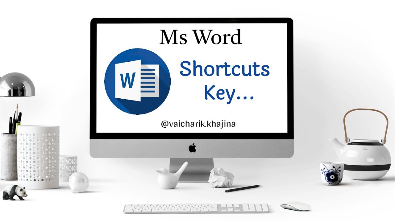 MS Word All Shortcuts Key { AtoZ ALT+CTRL ALT+SHIFT } @vaicharik ...