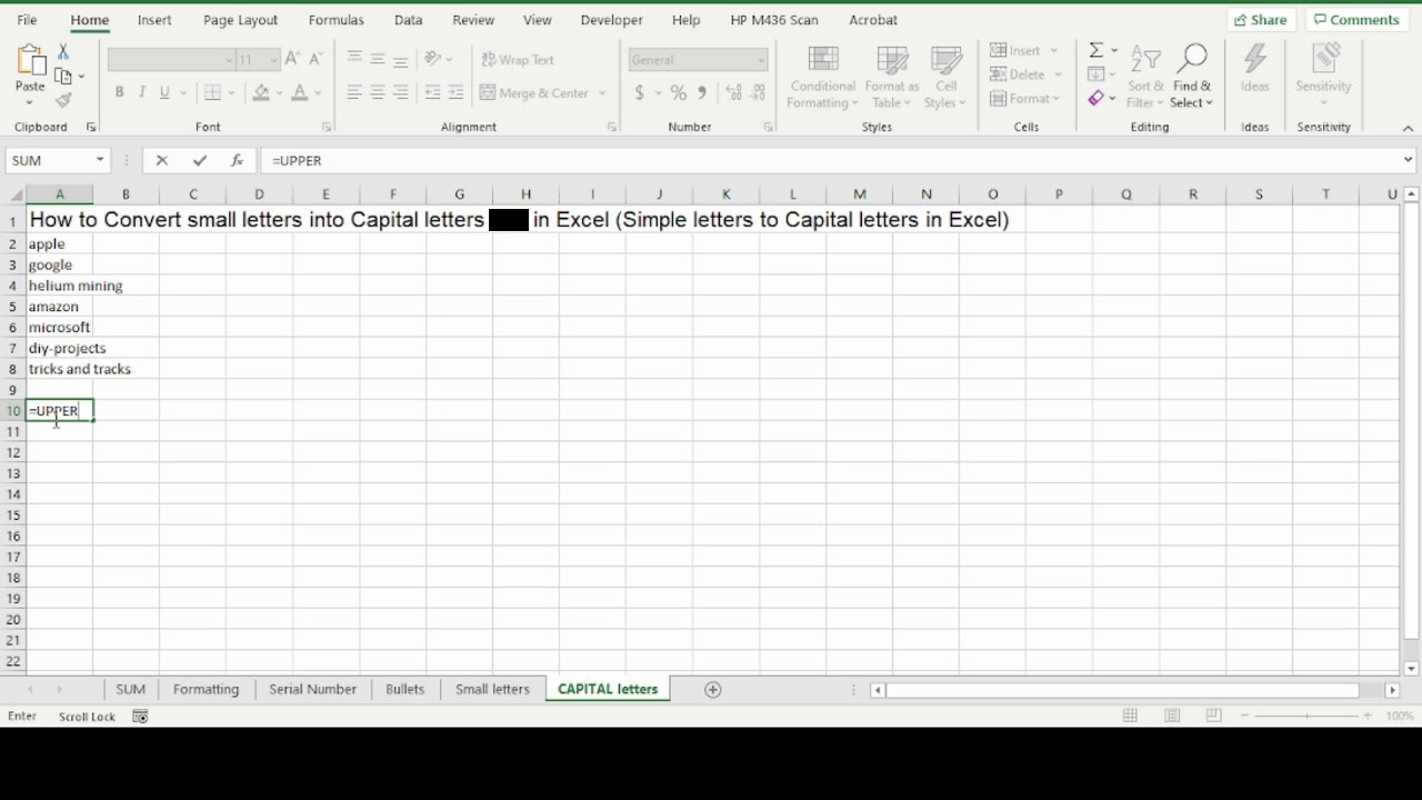 How To Convert Small Letters Into Capital Letters In Excel shorts YouTube how-to-convert-small-letters-into-capital-letters-in-excel-shorts-youtube