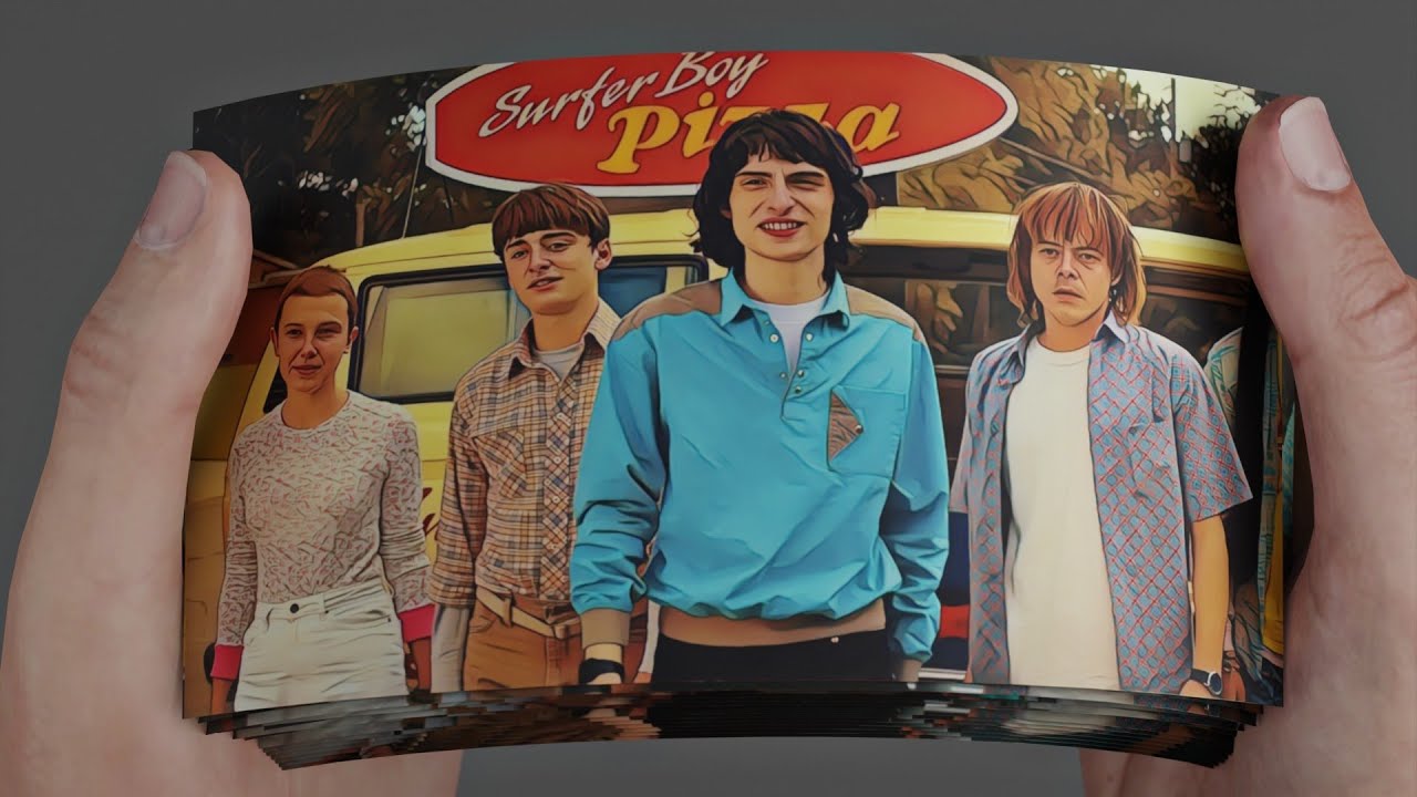 Stranger Things 4 Flipbook | The Group Reunites Flipbook 😥💘 - YouTube