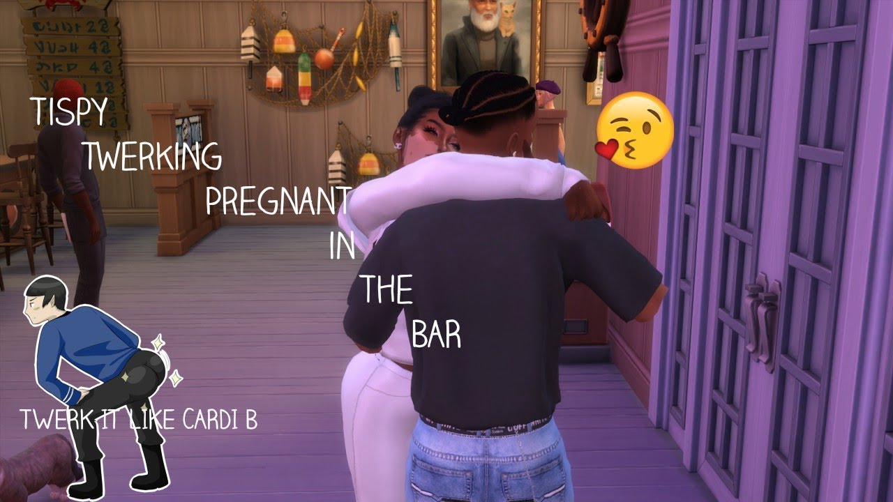 Twerking like Cardi B pregnant in the Sims 4 . - YouTube