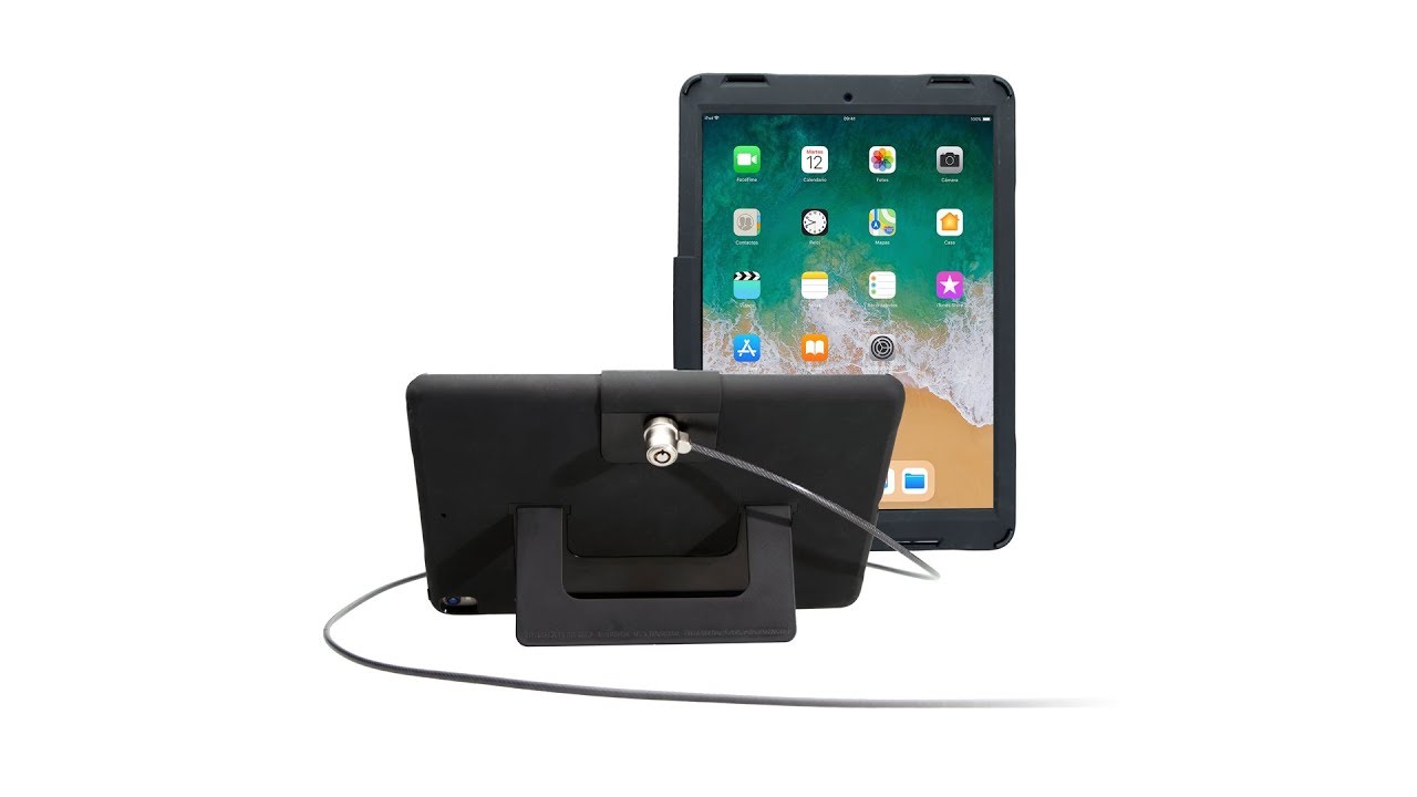 CTA Digital Security Case with Kickstand and Anti-Theft Cable for iPad ...