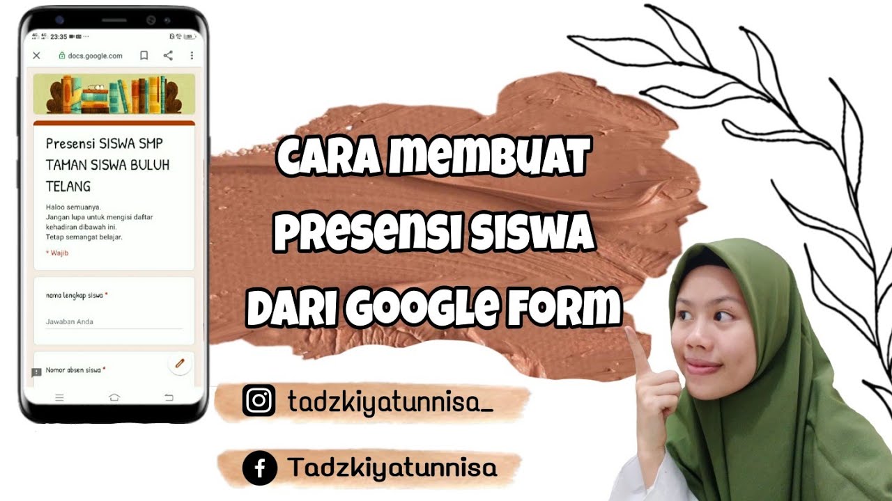 Cara Membuat Presensi Siswa Dari Google Form - YouTube