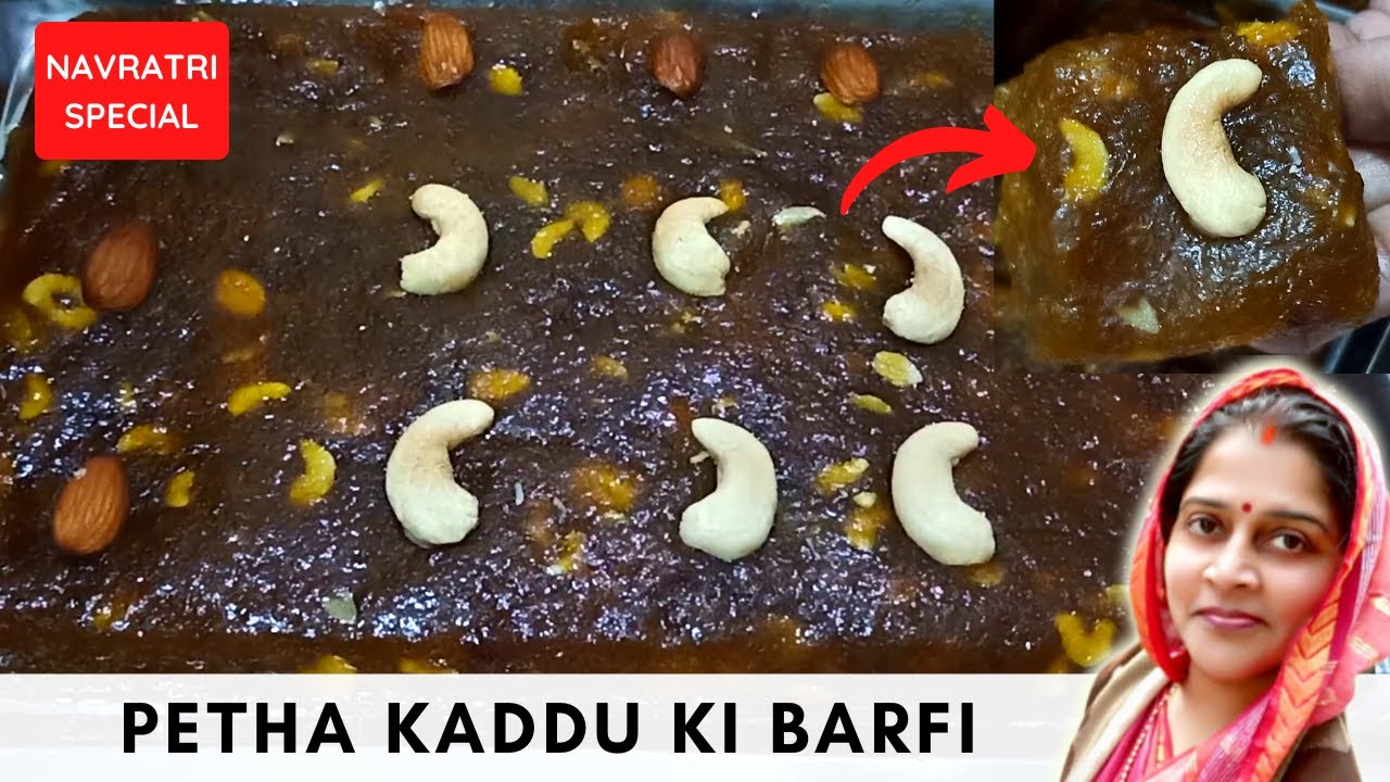 सिर्फ 1 चम्मच घी में बनाएं व्रत की बर्फी l Petha Kaddu Ki Barfi ...