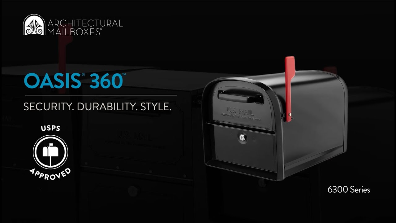 6300 Oasis® 360 Locking Post Mount Mailbox - Features and Benefits ...