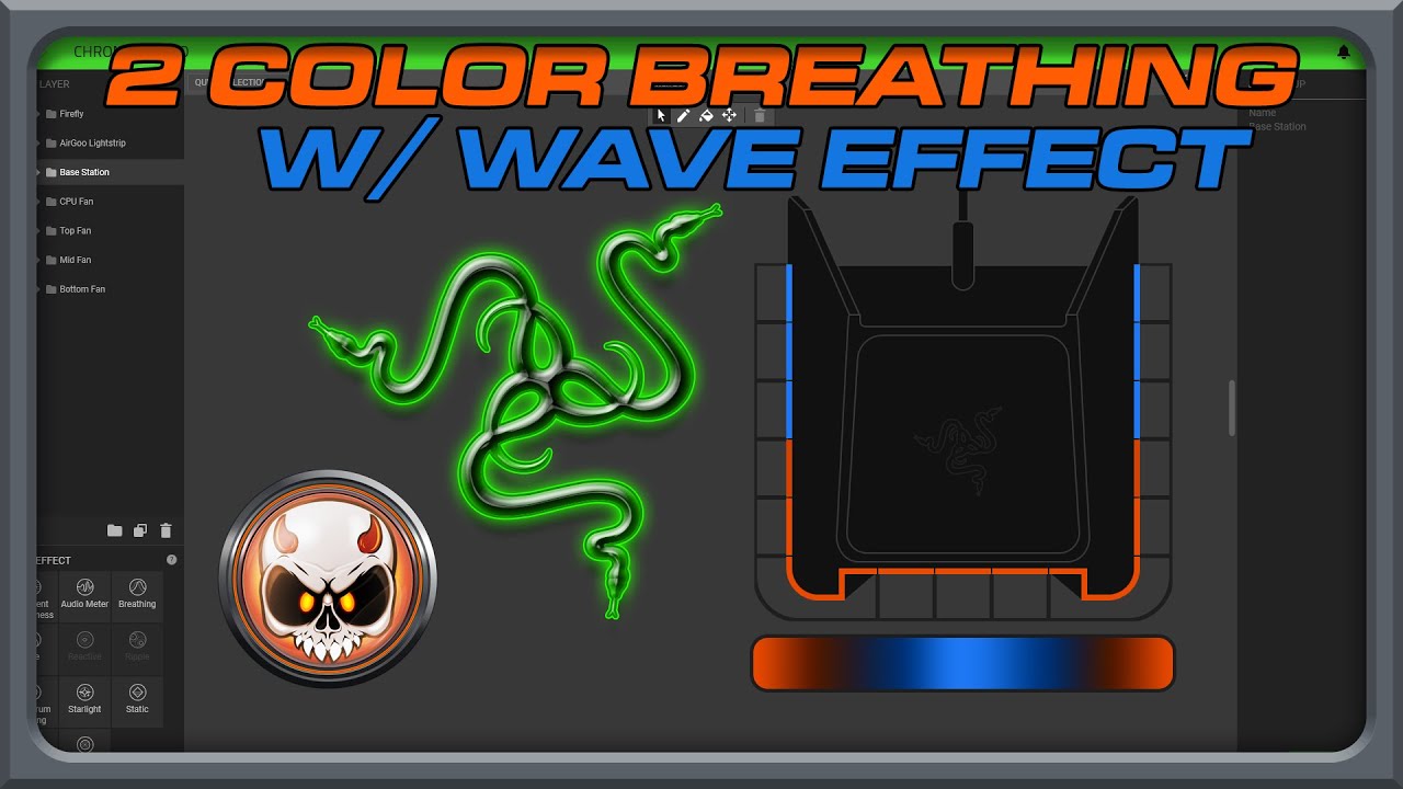 [Razer Synapse 3] How To Make A Two Color Breathing Effect With A Wave ...